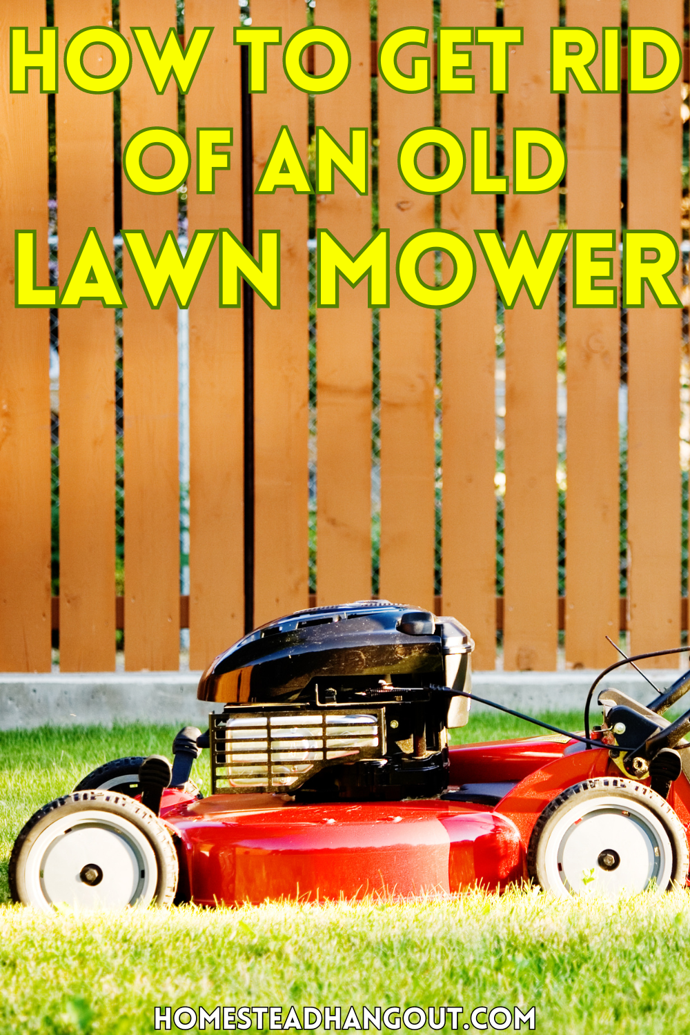 How to Dispose of an Old Lawn Mower: 12 Options - The Homestead Hangout